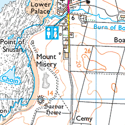 The Brough of Birsay and Earl's Palace, Mainland - Route Map