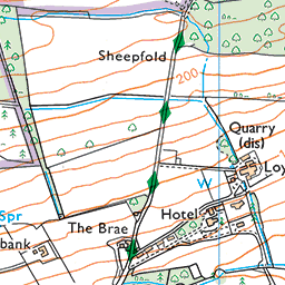 Den of Alyth, Alyth - Route Map