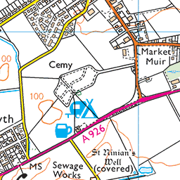 Den of Alyth, Alyth - Route Map
