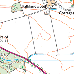 Maspie Den, Falkland - Route Map