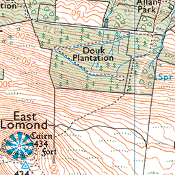 Maspie Den, Falkland - Route Map