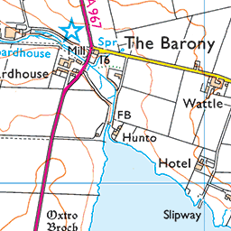 The Brough of Birsay and Earl's Palace, Mainland - Route Map