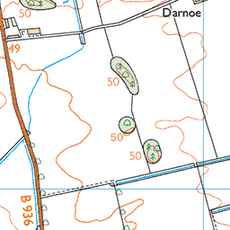 Maspie Den, Falkland - Route Map