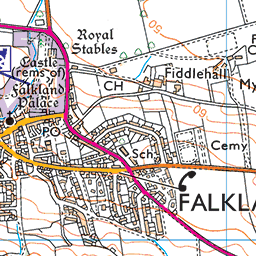Maspie Den, Falkland - Route Map