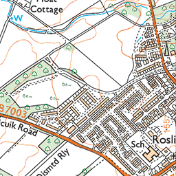 Roslin Glen and Rosslyn Chapel, Roslin - Route Map