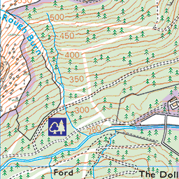 Corrie Fee, Glen Clova - Route Map