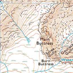 Corrie Fee, Glen Clova - Route Map