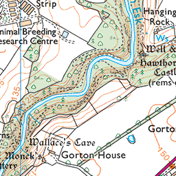 Roslin Glen and Rosslyn Chapel, Roslin - Route Map