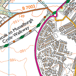 Roslin Glen and Rosslyn Chapel, Roslin - Route Map