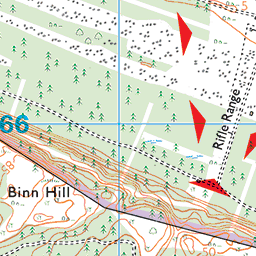 Binn Hill from Kingston, near Garmouth - Route Map
