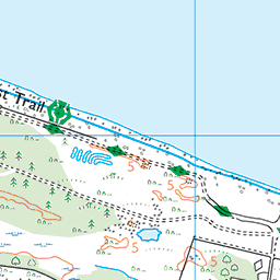 Binn Hill from Kingston, near Garmouth - Route Map