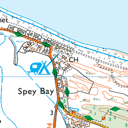 Spey Bay circuit, Spey Bay - Route Map