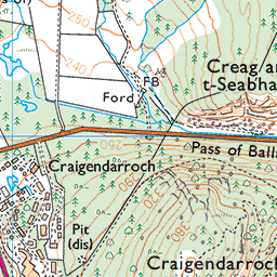 Craigendarroch oakwoods, Ballater - Route Map