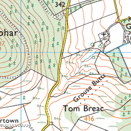 Ben Newe, Strathdon - Route Map