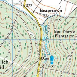 Ben Newe, Strathdon - Route Map