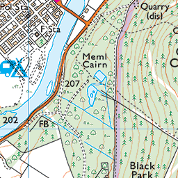 Craigendarroch oakwoods, Ballater - Route Map