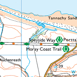 Spey Bay circuit, Spey Bay - Route Map