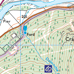 Craigendarroch oakwoods, Ballater - Route Map