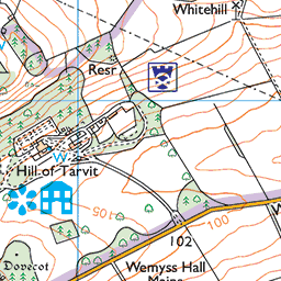 Craighall Den circular, Ceres - Route Map