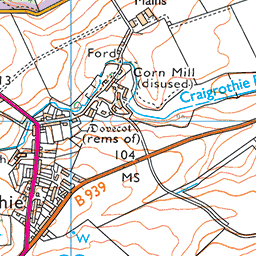 Craighall Den circular, Ceres - Route Map