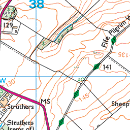 Craighall Den circular, Ceres - Route Map