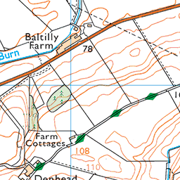 Craighall Den circular, Ceres - Route Map