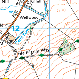 Craighall Den circular, Ceres - Route Map