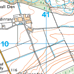 Craighall Den circular, Ceres - Route Map
