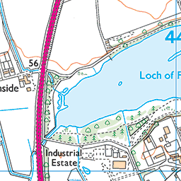 Forfar Loch circuit, Forfar - Route Map