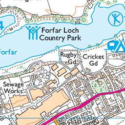 Forfar Loch circuit, Forfar - Route Map