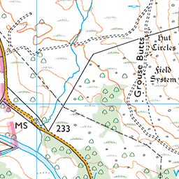 Hill of Rowan, Tarfside, Glen Esk - Route Map