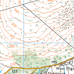 Hill of Rowan, Tarfside, Glen Esk - Route Map
