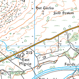 Hill of Rowan, Tarfside, Glen Esk - Route Map