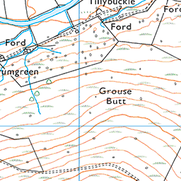 Hill of Rowan, Tarfside, Glen Esk - Route Map