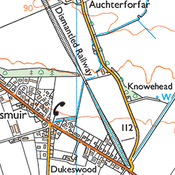 Balmashanner Hill, Forfar - Route Map