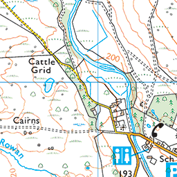 Hill of Rowan, Tarfside, Glen Esk - Route Map