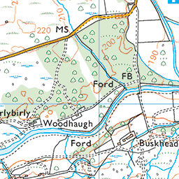Hill of Rowan, Tarfside, Glen Esk - Route Map