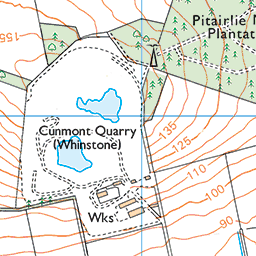 Monikie Country Park, near Carnoustie - Route Map