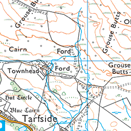 Hill of Rowan, Tarfside, Glen Esk - Route Map