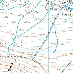 Hill of Rowan, Tarfside, Glen Esk - Route Map