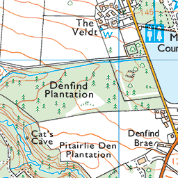 Monikie Country Park, near Carnoustie - Route Map