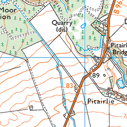 Monikie Country Park, near Carnoustie - Route Map