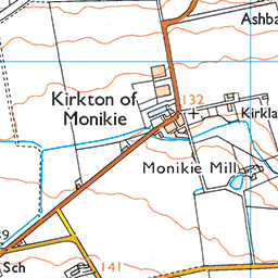 Monikie Country Park, near Carnoustie - Route Map
