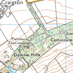 Monikie Country Park, near Carnoustie - Route Map