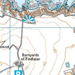 Sandend and Findlater Castle - Route Map
