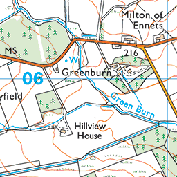 Lumphanan circular - Route Map
