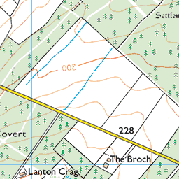 Totches Baulk and the Jed, Jedburgh - Route Map