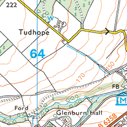 Totches Baulk and the Jed, Jedburgh - Route Map