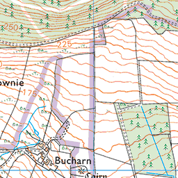 Scolty Hill, near Banchory - Route Map