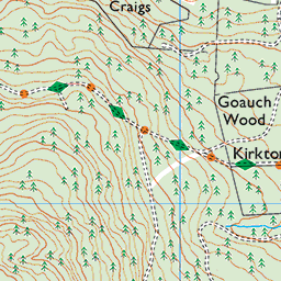 Scolty Hill, near Banchory - Route Map